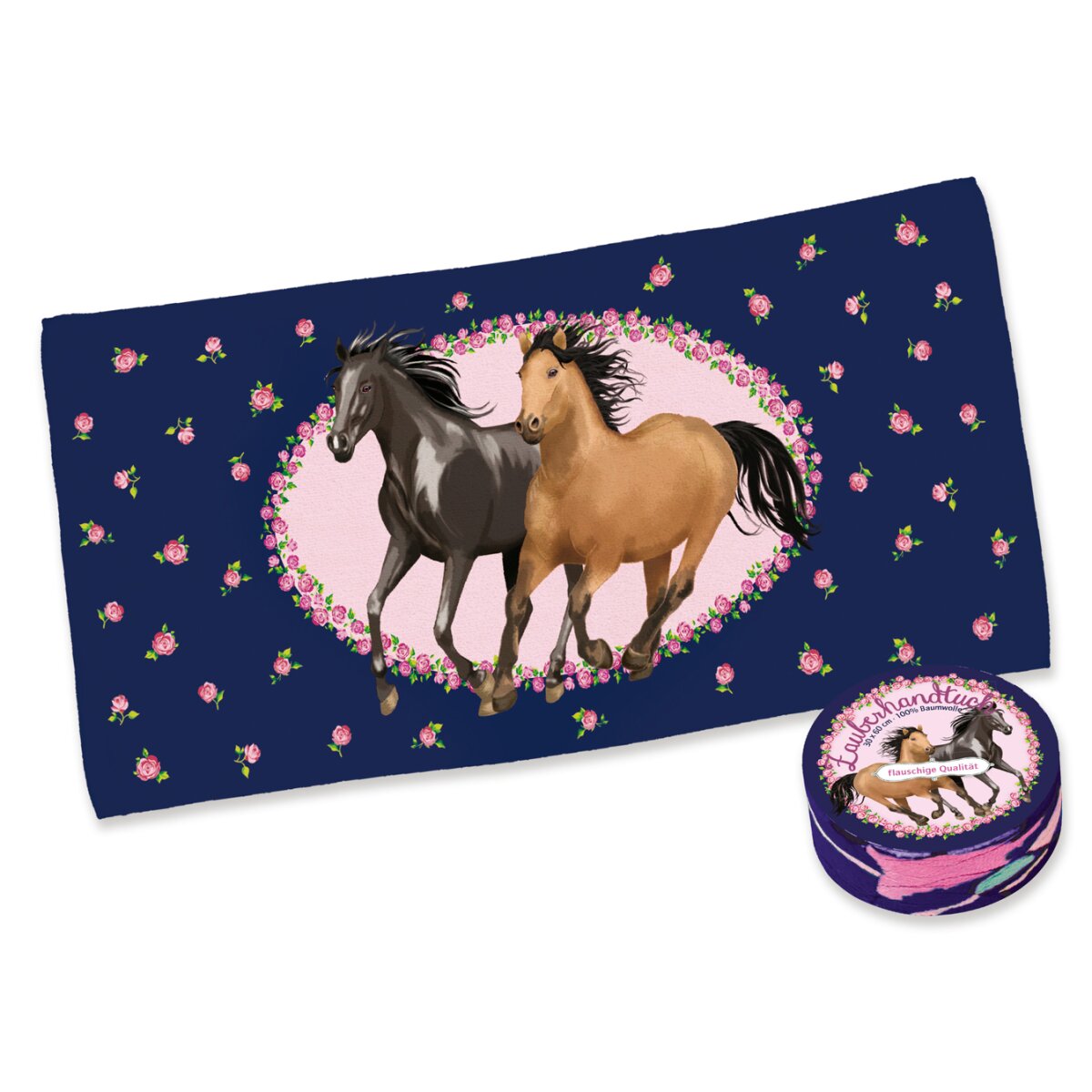 Magisches Handtuch Pferd 60x30 cm - Zauberhandtuch, Kinder Waschlappe ...