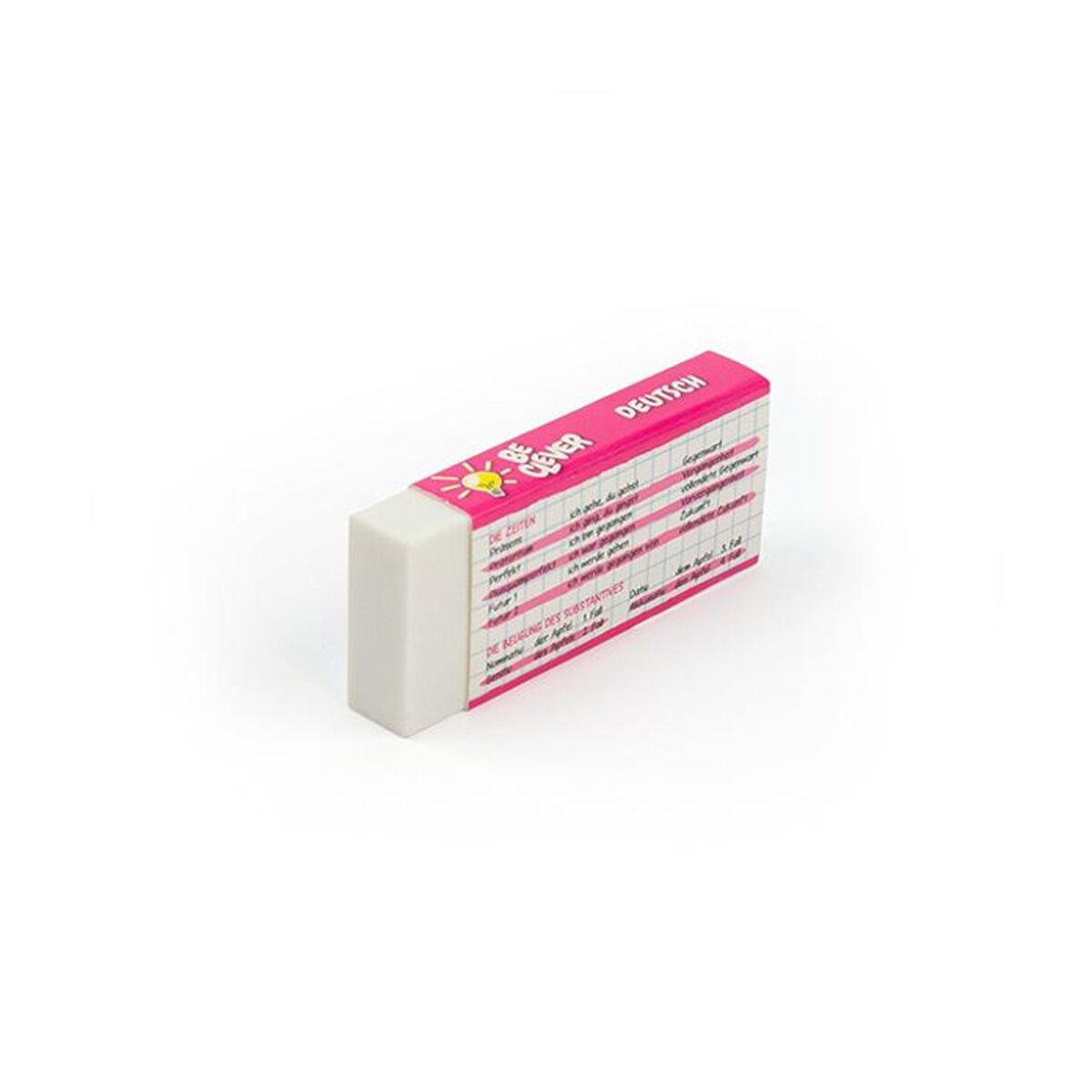 Radiergummi Spickzettel 6er Set - Radierer mit Spickzettel, zum Schul ...