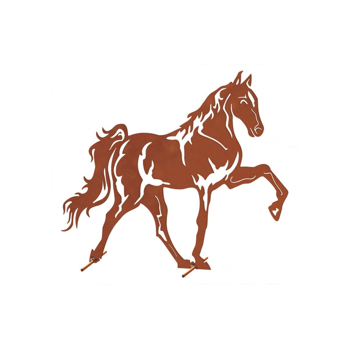 Dekofigur Pferd (Mustang) 60x70cm Rost Design, 59,95