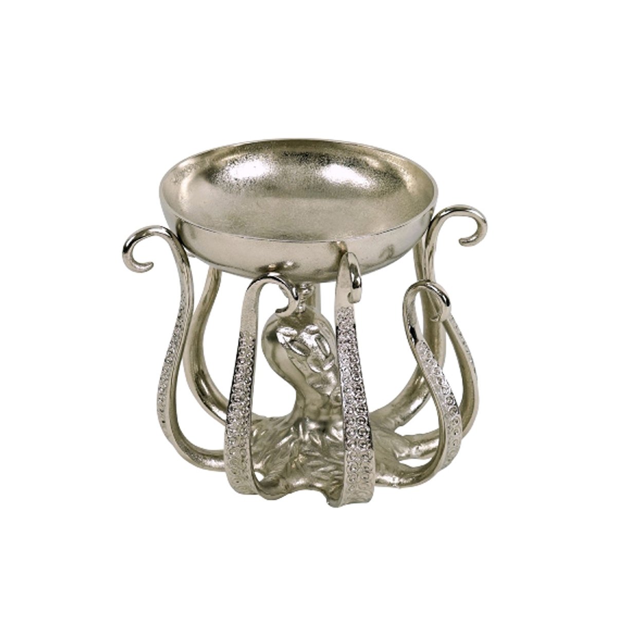 Schale Oktopus 40x29 cm aus Alu - Edle Schale Krake, Deko Schale Octo ...