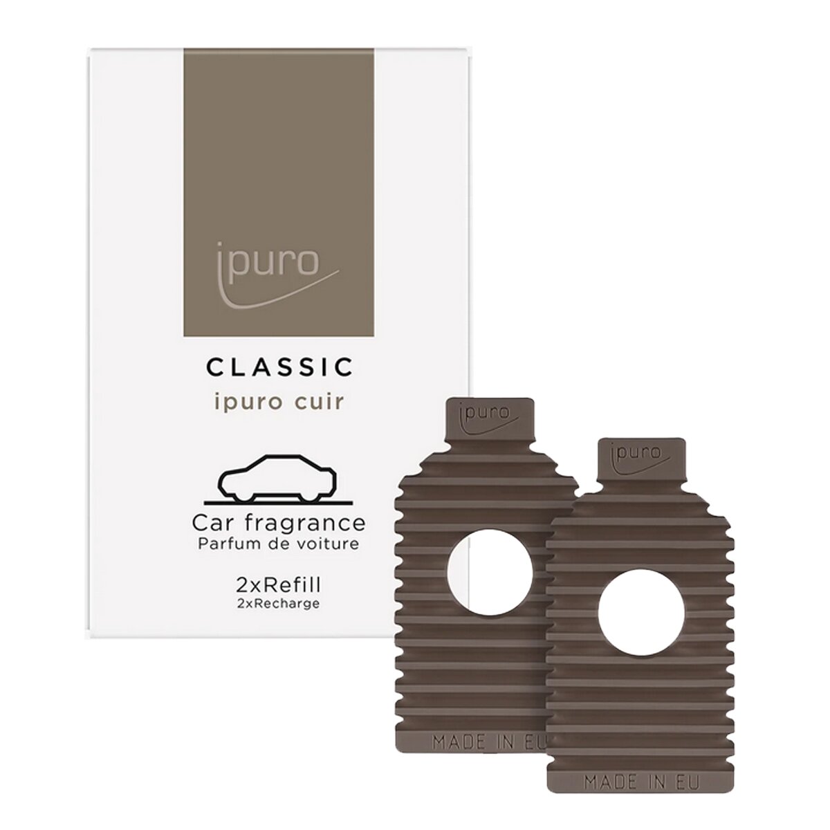 Nachfüllpack Auto Duft, Lufterfrischer ipuro Classic Car Line CUIR ...
