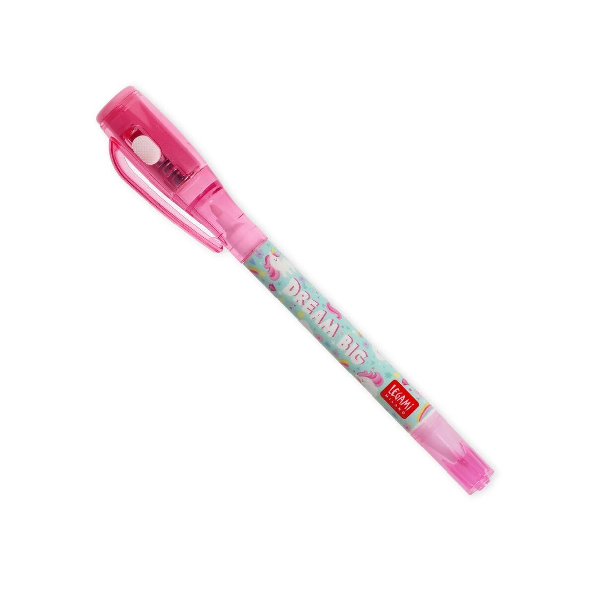 Legami Stift mit unsichtbarer Tinte Magic Pen EINHORN inkl. UV-Licht ...