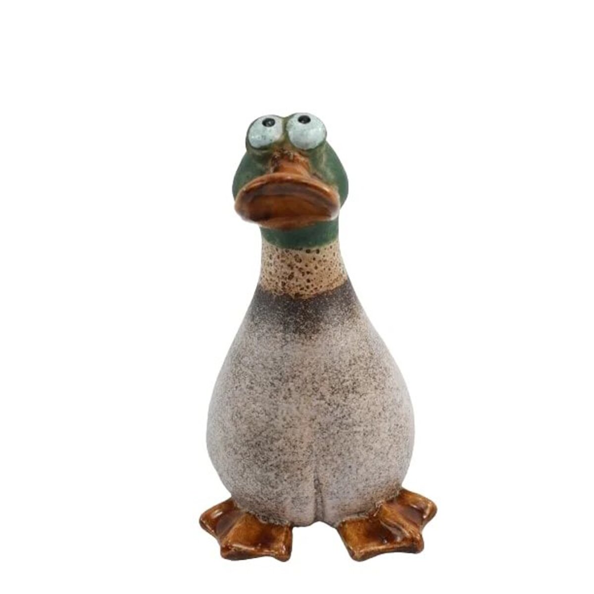 Zaunhocker Ente H: 18 cm aus Keramik - Zaun Deko Garten Teich, Tierfi ...