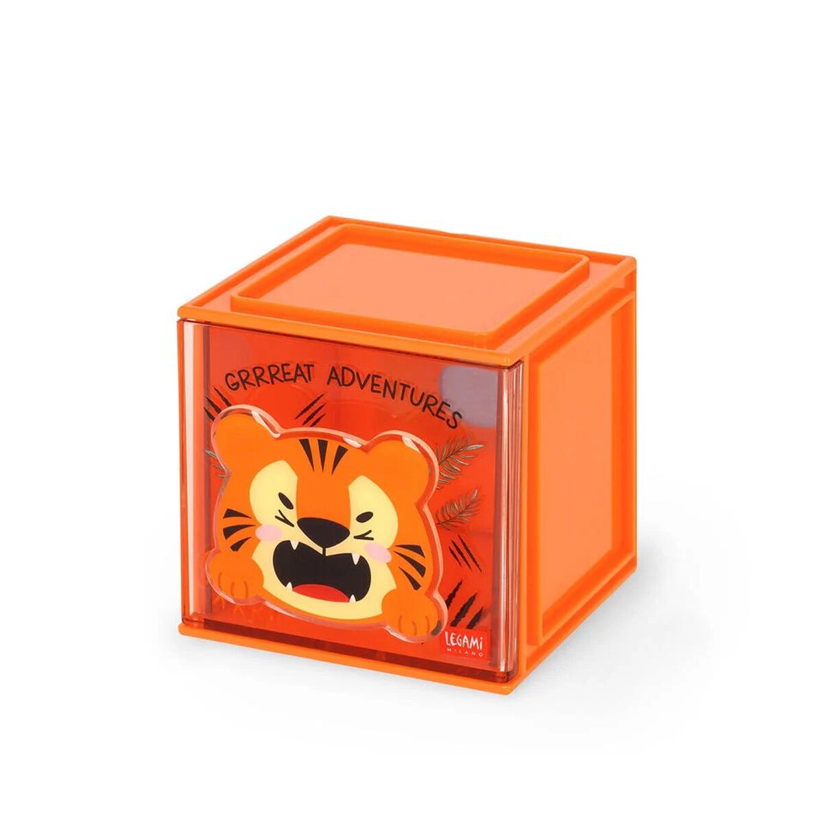 Legami Erweiterbare Schreibtischbox "Cutie Cube" TIGER - Ideal für Or, 6,95